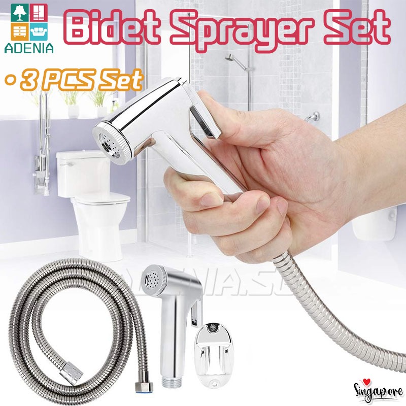 【SG】3PCS Toilet Bidet Sprayer Set Handheld Bidet Spray Shower Set ...