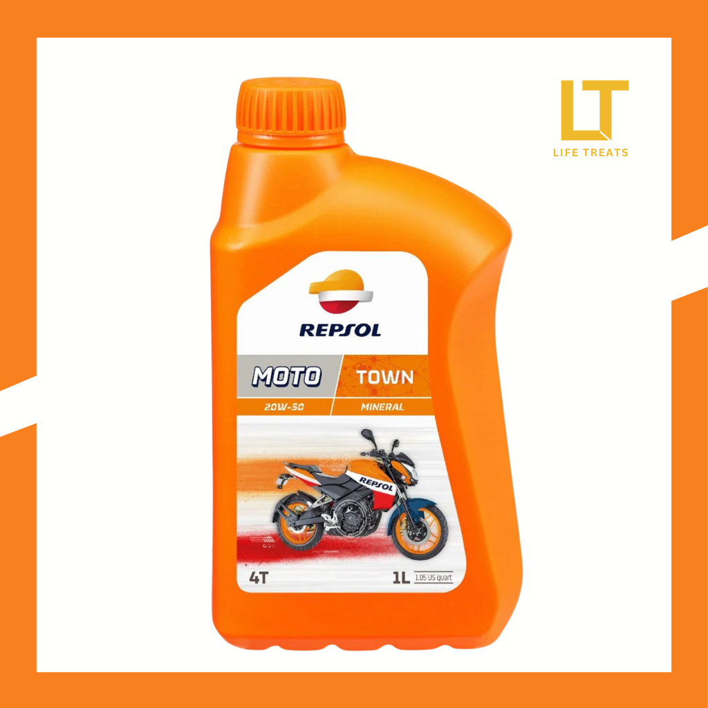 Repsol Moto Town 4T 20W50 Motorcycle Engine Oil - 1 Litre | Shopee ...