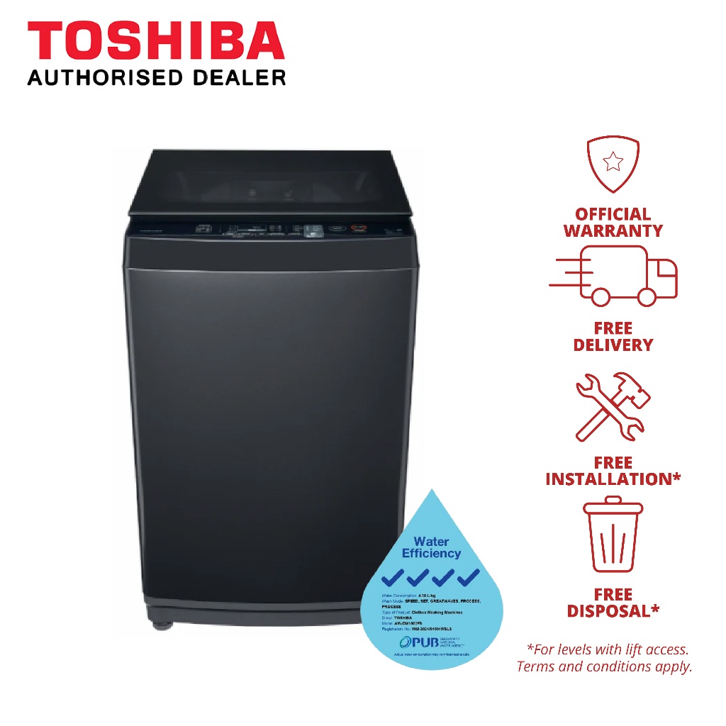 (Bulky) Toshiba 9KG/10.5KG Top Load Washing Machine AW-DM1000FS / AW ...