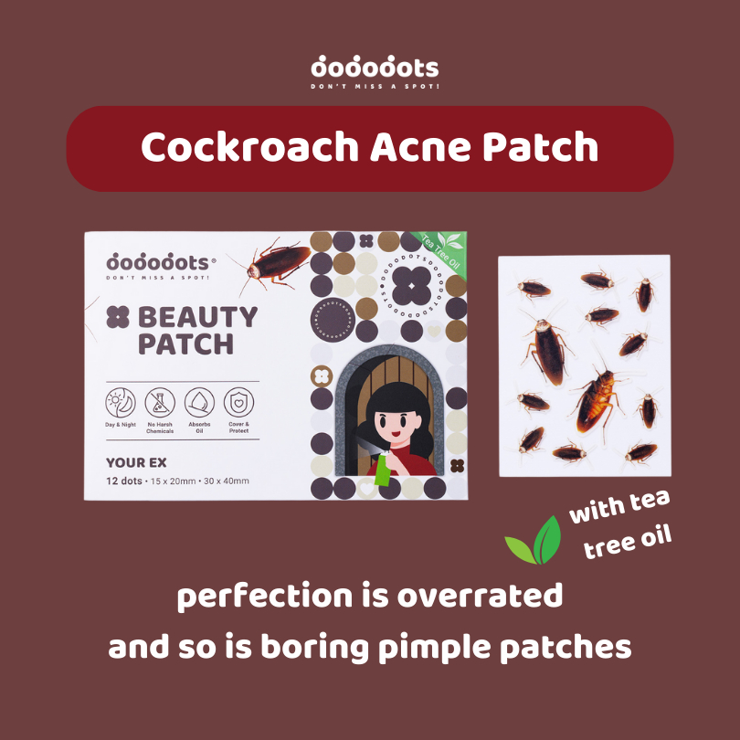 Dododots Beauty Patch | Your Ex Pimple Patches| Cute Pimple Acne Patch | Cockroach Face Sticker ...