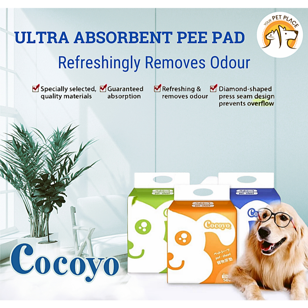Cocoyo Pet Pee Sheets Ultra Absorbent (8 Packs) | Shopee Singapore
