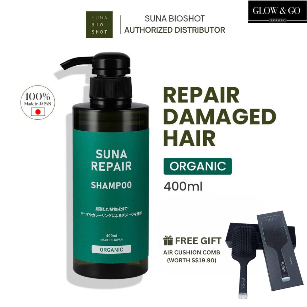 SUNA BIOSHOT Hair Loss Shampoo 400ml (Organic Zen) For Grey Hair ...