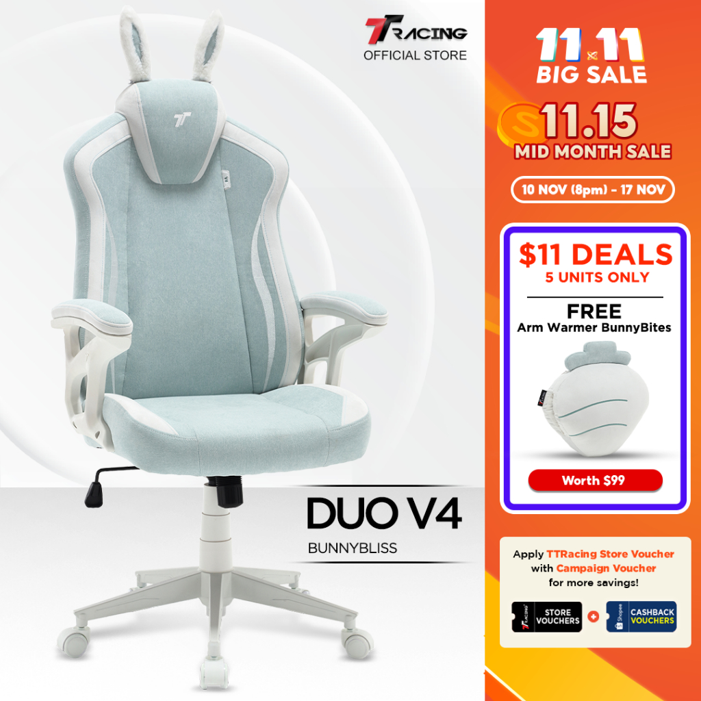 TTRacing Duo V3 Duo V4 Pro Gaming Chair Ergonomic Home Office Chair - 2 ...