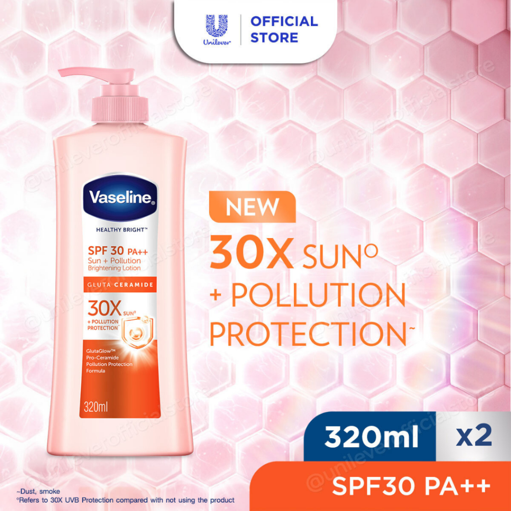 [Bundle of 2] Vaseline Healthy Bright Body Lotion 320ml / 350ml ...
