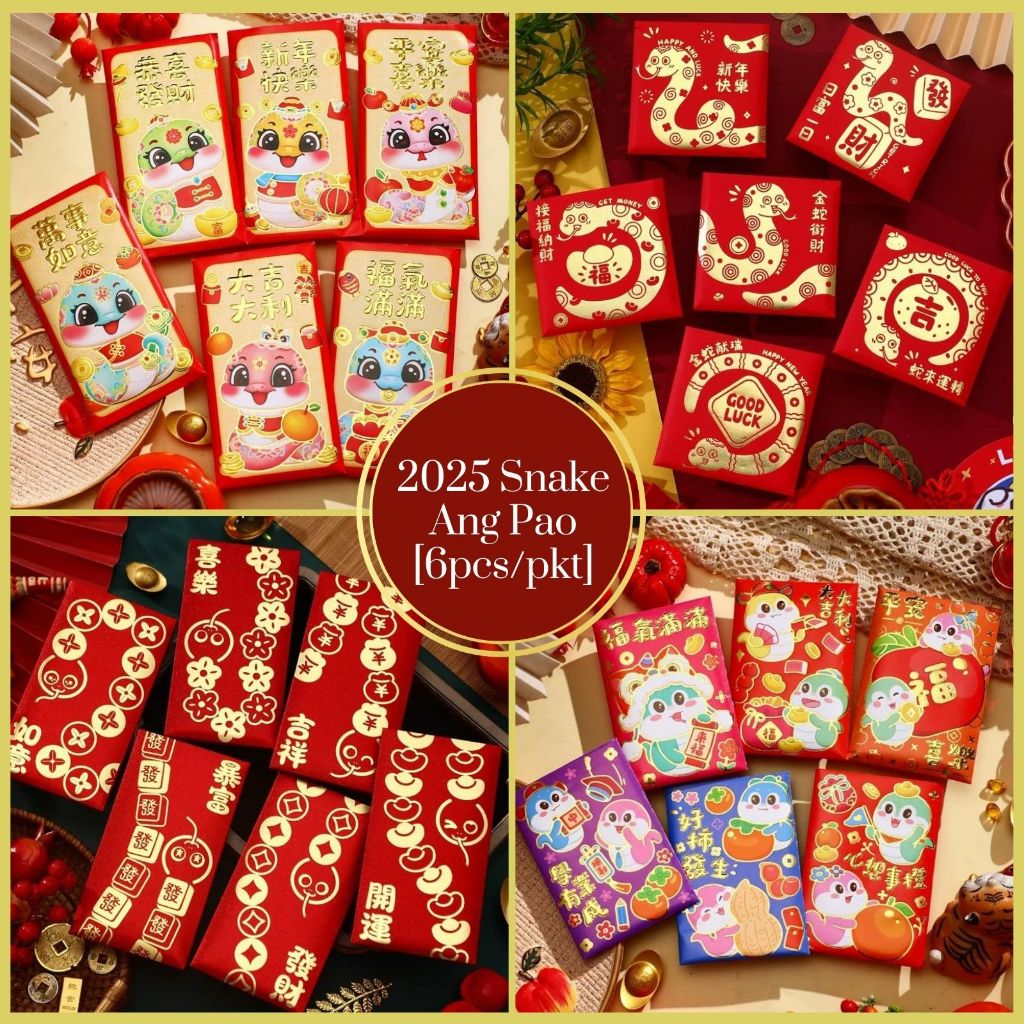 2025 CNY Ang Pao/ Chinese New Year Red Packet Snake 2025 | Shopee Singapore