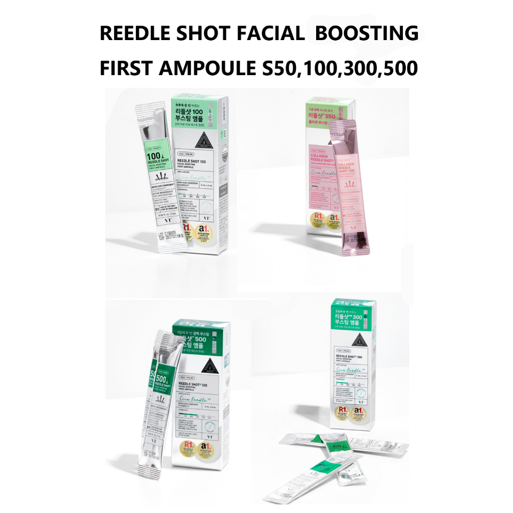 [K-BEAUTY] REEDLE SHOT FACIAL BOOSTING FIRST AMPOULE S50,100,300,500, (2ml x 6ea in each box ...