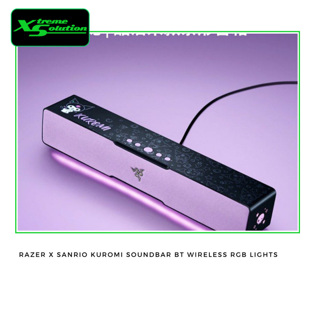 Razer x Sanrio Kuromi Soundbar BT Wireless RGB Lights | Shopee Singapore