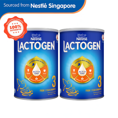 [Bundle of 2] Nestle Lactogen Stage 3 Growing Up Milk Formula 1.75kg ...