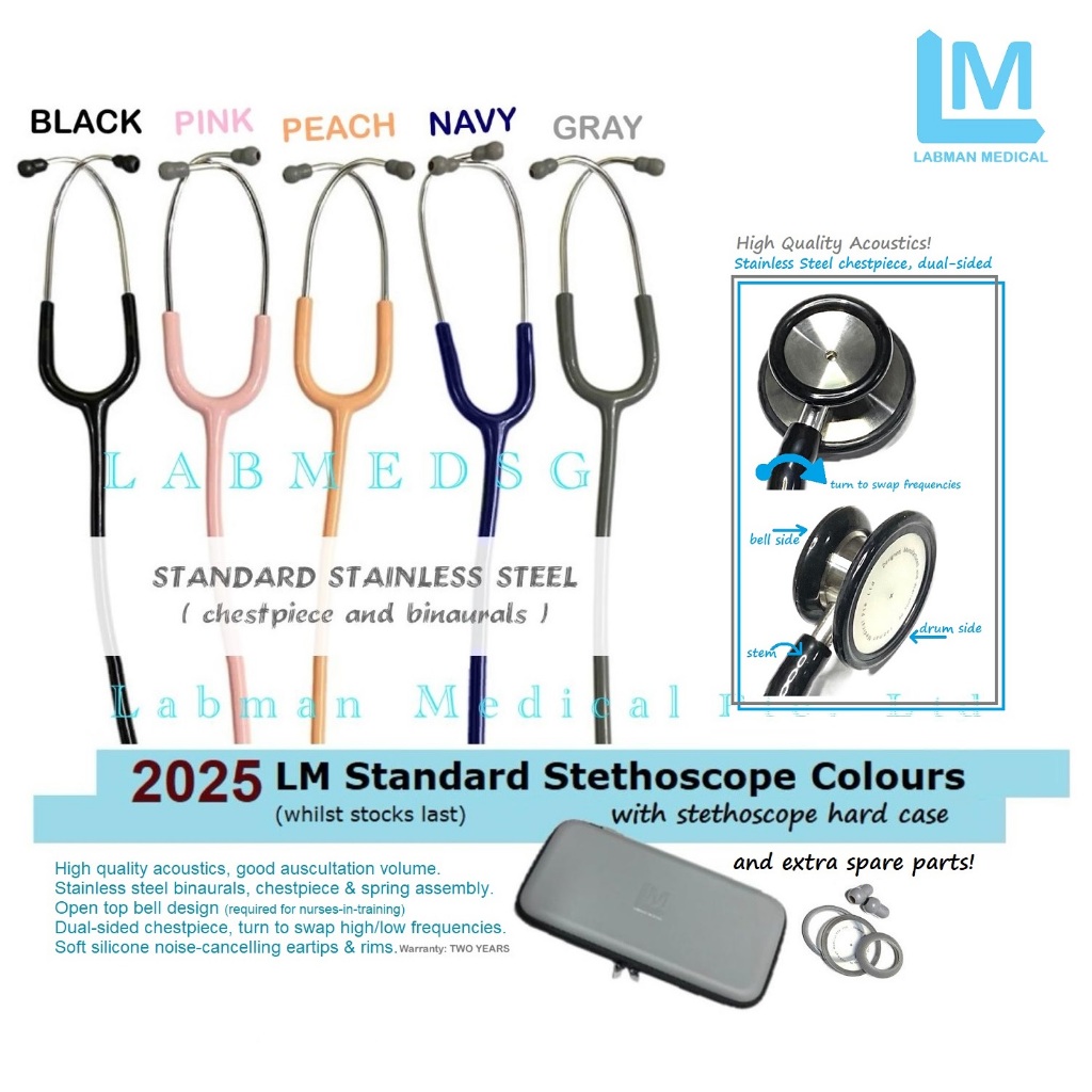LM Standard Stethoscope by Labman Medical, Stainless Steel (SG Ready ...