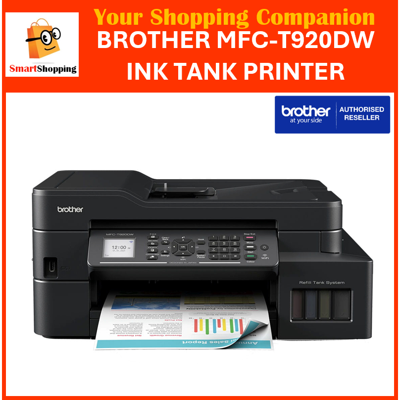 Brother MFC T920DW MFC-T920DW Wireless LAN Wifi Direct Mobile Ink Tank ...