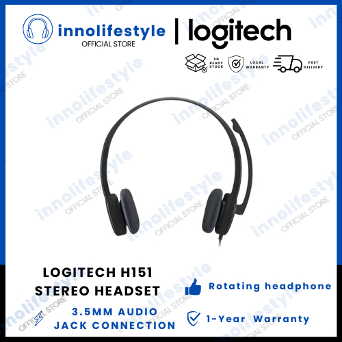 LOGITECH H151 Stereo PC Headset with Line-In Controls (1Y WARRANTY ...