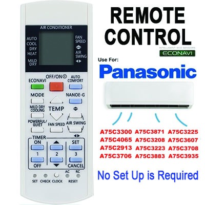 Panasonic Aircon Remote Control Replacement (Auto Comfort Function ...