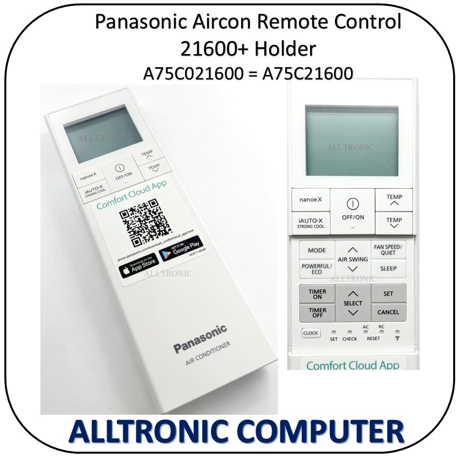Panasonic Genuine Air Con Remote Control 21600+ Holder for Split unit ...