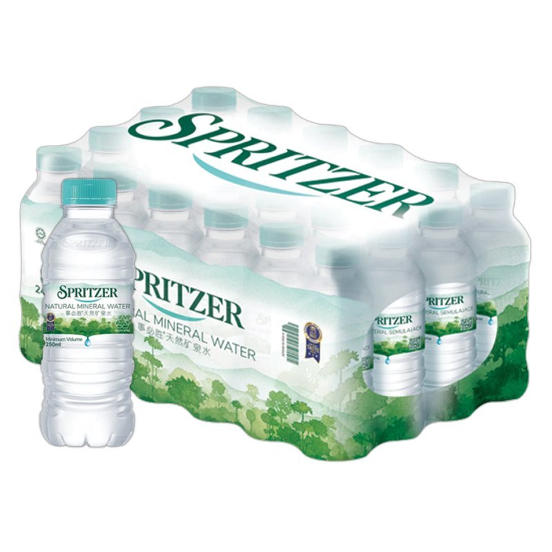 Spritzer Natural Mineral Water 250ML X 24BTL PER BOX | Shopee Singapore