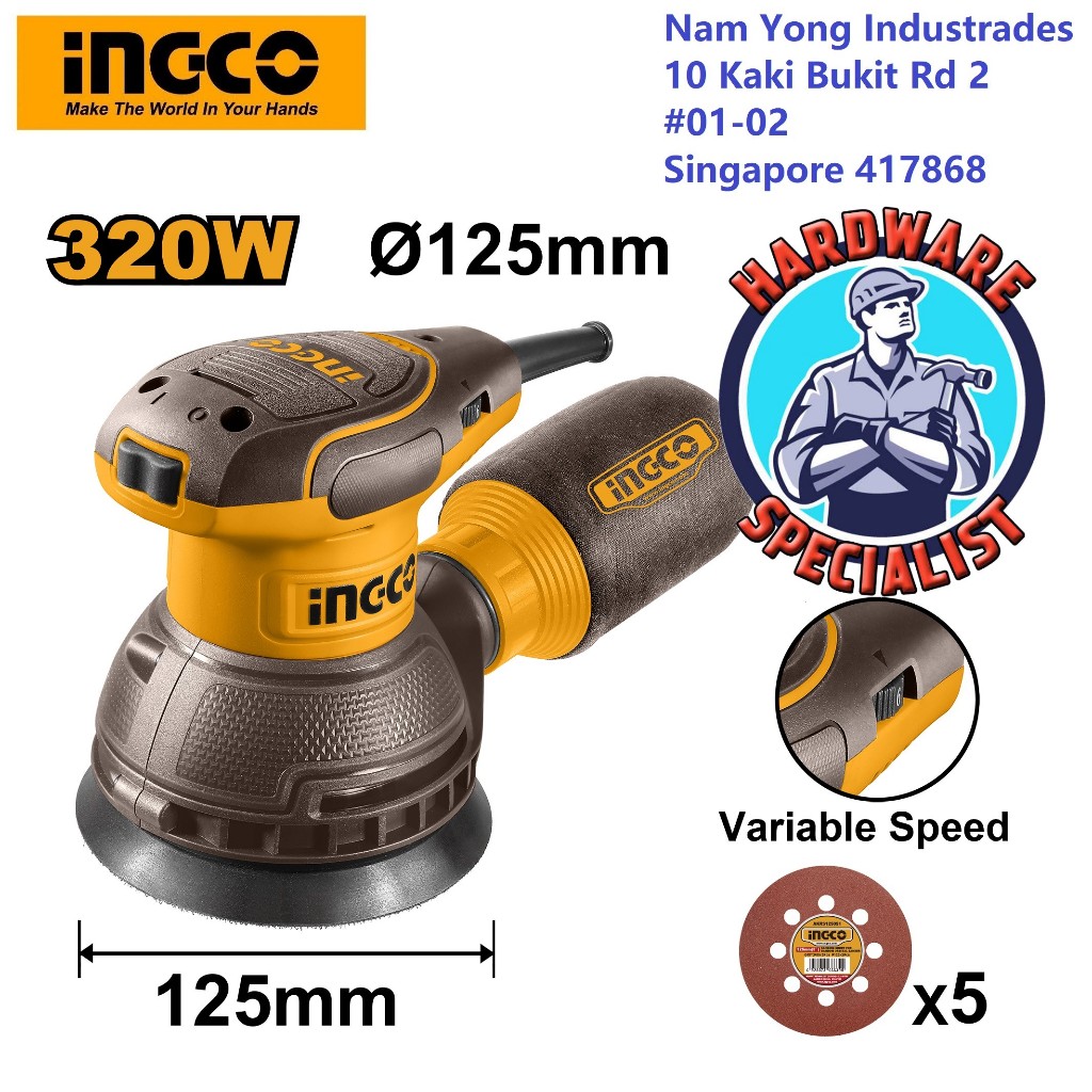 Ingco RS3216 320W Corded Rotary Sander | Shopee Singapore