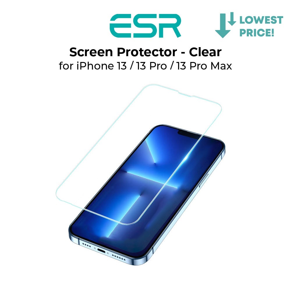 ESR Tempered Glass Screen Protector for iPhone 13 / 13 Pro / 13 Pro Max ...