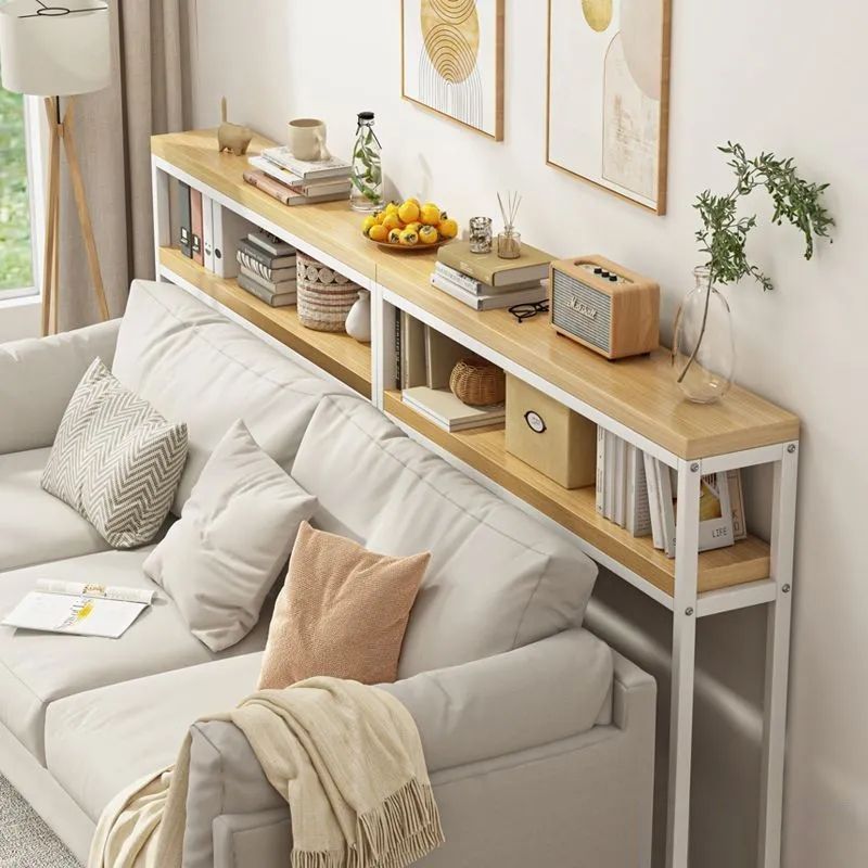 Bedroom bedside table against the wall Narrow table long table wide 20 ...
