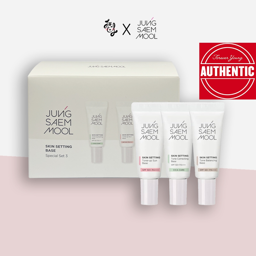 JUNGSAEMMOOL Skin Setting Base Special Set [5ml*3ea]/1set/Tone-up Sun Base 5ml SPF 50+ / PA ...