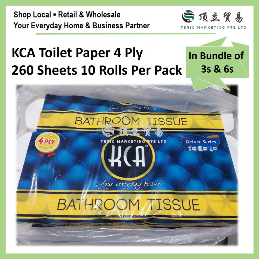 [SG STOCKS] KCA 4Ply Toilet Tissue Roll Bathroom Tissue Toilet Paper | Shopee Singapore