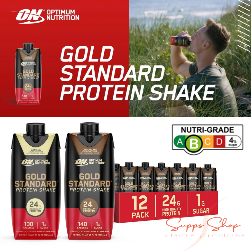 Optimum Nutrition ON Gold Standard Whey Protein Shake Ready To Drink ...