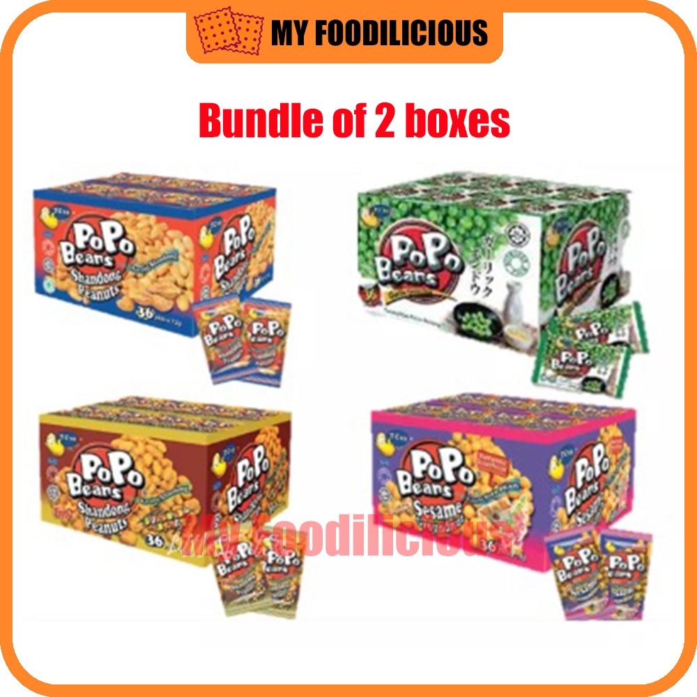 Popo beans 36pkt/box Shandong peanuts/ Garlic Green Peas/ Sesame ...