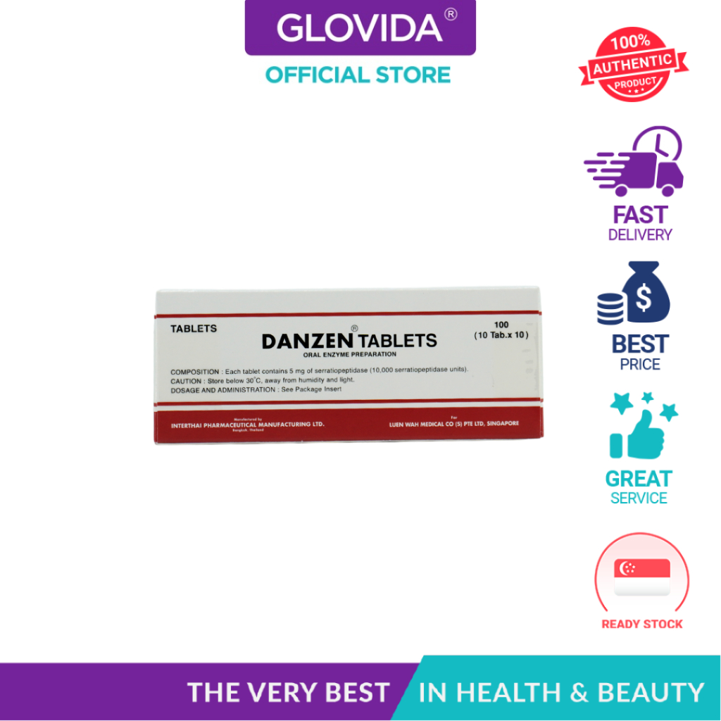 Danzen 5mg Tablets 100's | Exp: Sep-2028 | Glovida | Shopee Singapore