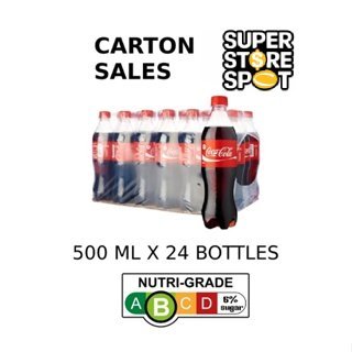 Coca Cola Original 500ml Bottle Drinks Carton Sales (24 bottles per ...