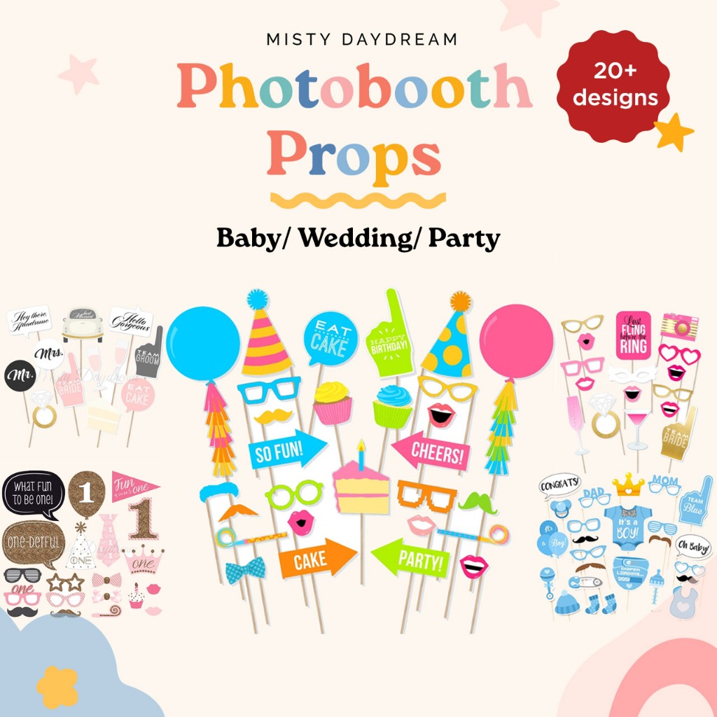 [Clearance Sales] Photobooth Props | Party Supplies | Wedding ...