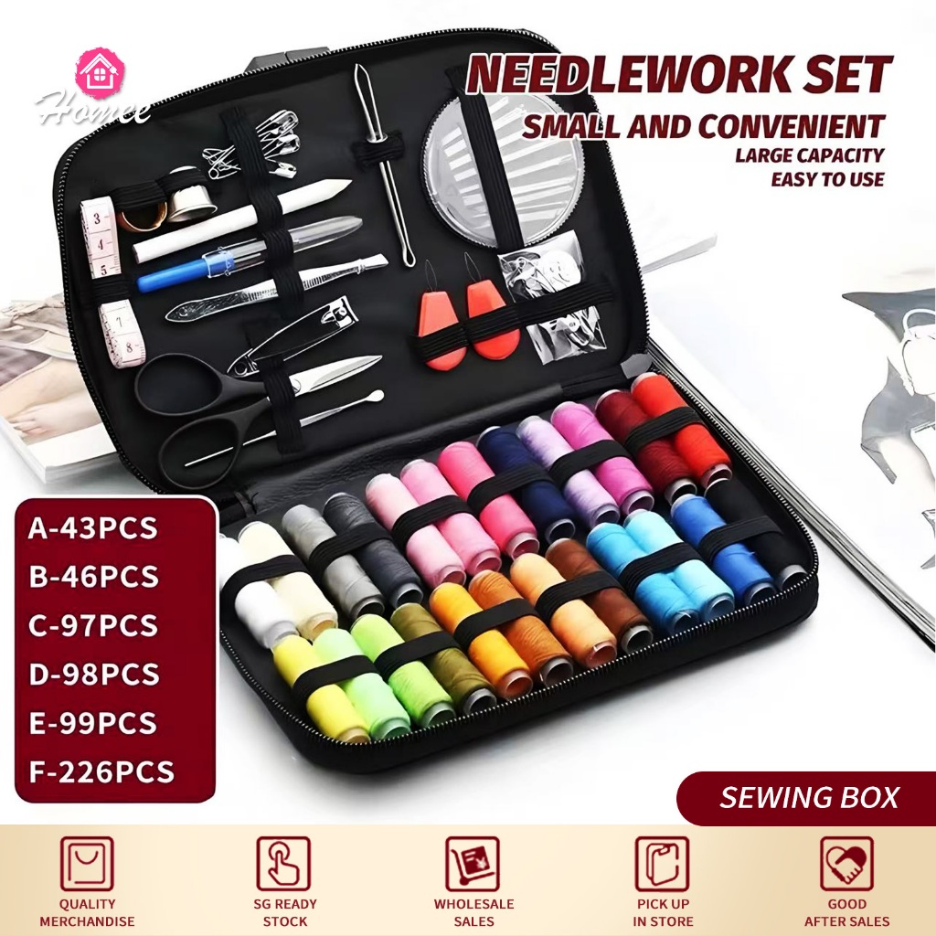 🚚SG SALES🚚226Pcs DIY Hand Sewing Tools Household Portable Sewing Needle ...