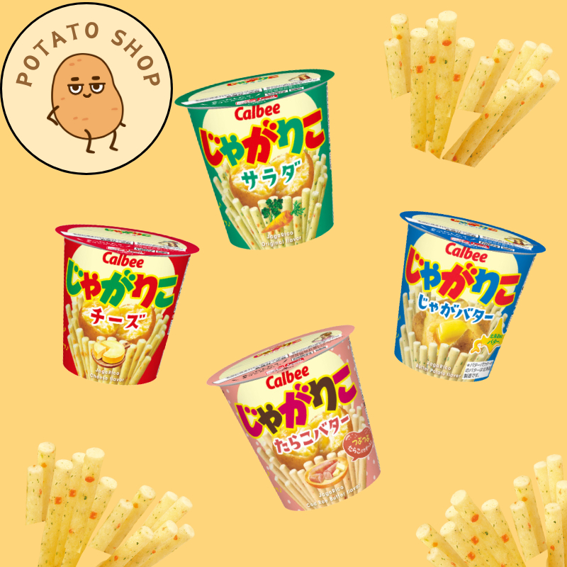 Calbee Jagariko salad cheese Jaga Butter Codfish Butter Japanese Snacks ...