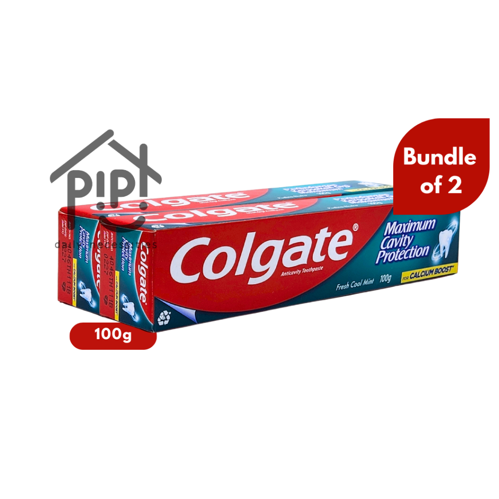 Colgate Max Cavity Protection Toothpaste Fresh Cool Mint 2 x100g ...
