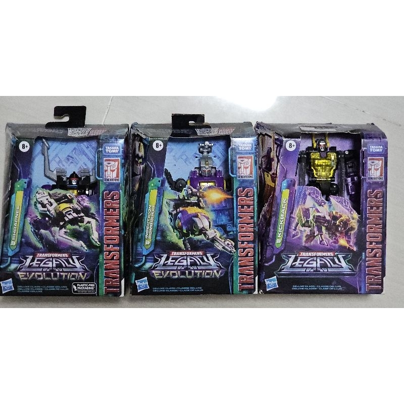 transformers Insecticons set of 3 (shrapnel, bombshell, kickback ...