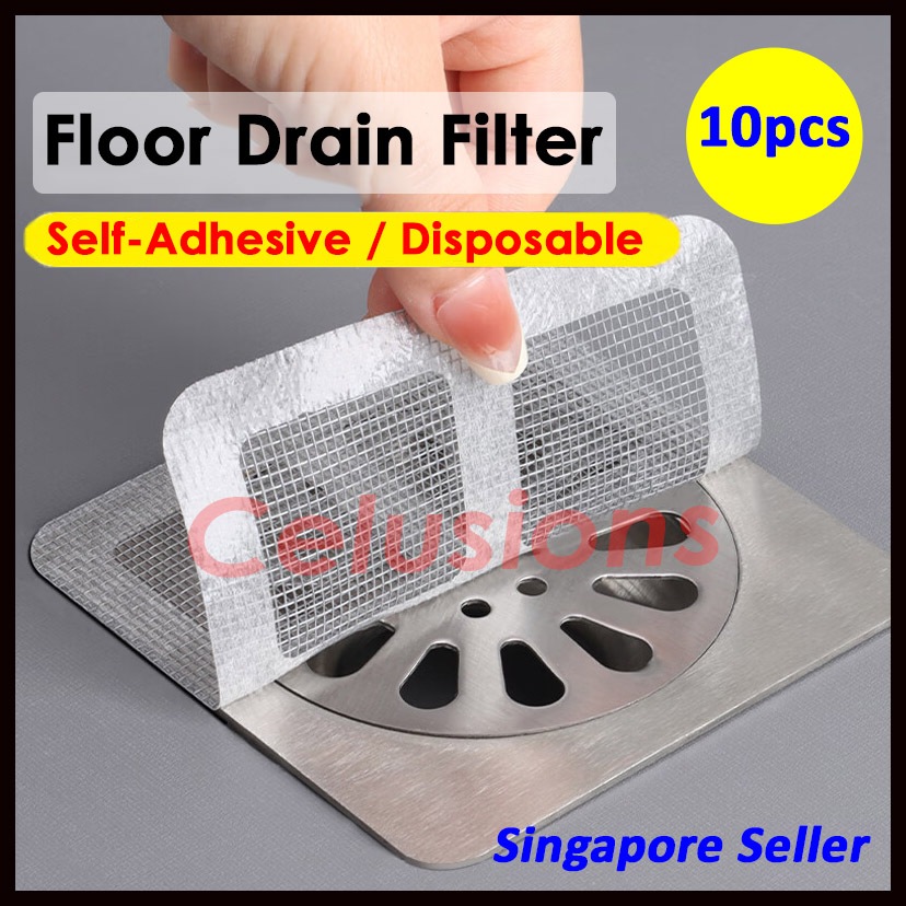 【SG Seller】 ️️Disposable Floor Drain Filter Net ️️ Hair Strainer ...