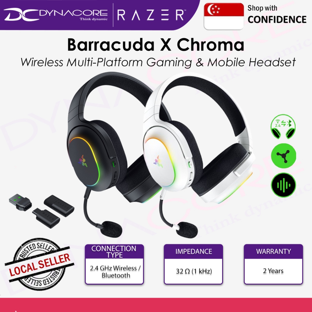 RAZER Barracuda X Chroma - Wireless Multi-Platform Gaming and Mobile ...