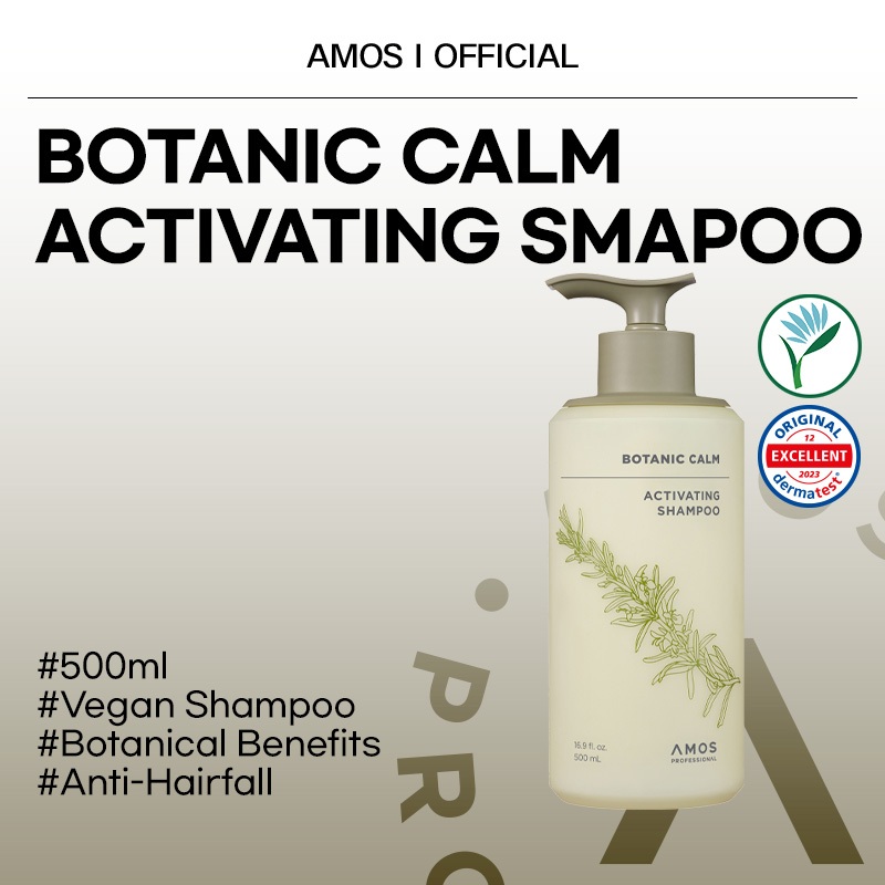 [AMOS PROFESSIONAL] BOTANIC CALM ACTIVATING SHAMPOO 500ml (NEW ...