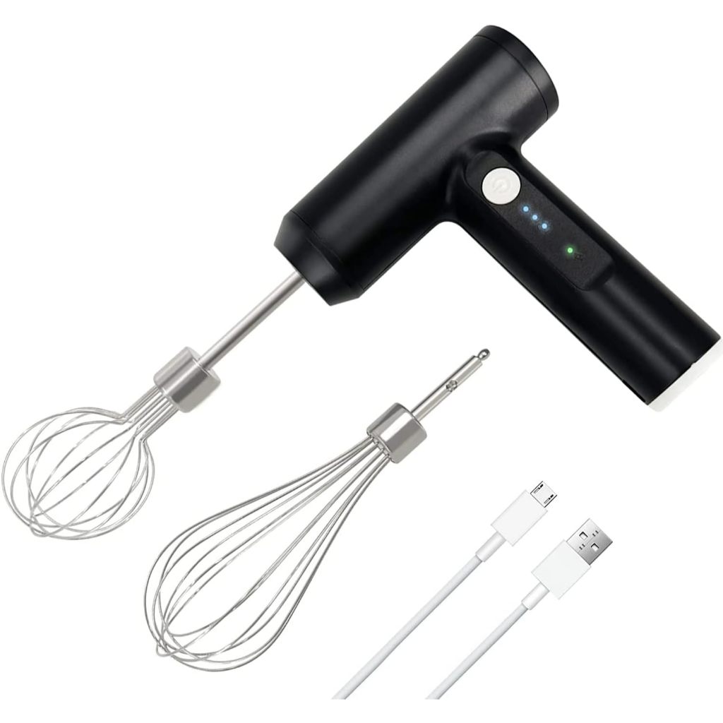 Hand Mixer- Cordless Electric Whisk Portable Handheld Electric Mixer ...