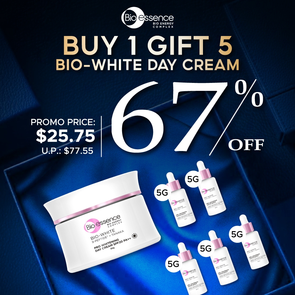 [16 NOV SBD - BUY 1 GIFT 5] BIO ESSENCE Bio-White Pro Whitening Day ...