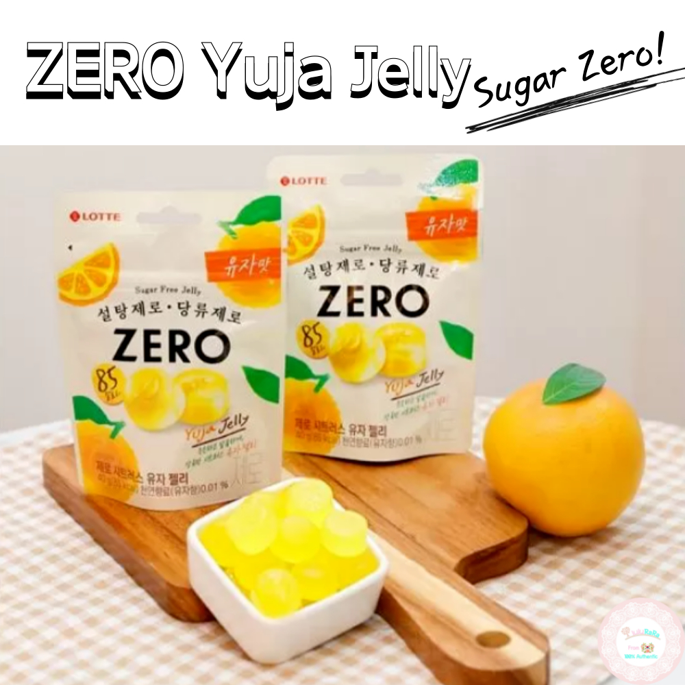 Lotte Sugar Zero Jelly Korean Sugar Free Yuja Citrus Junos Fruit Jelly ...