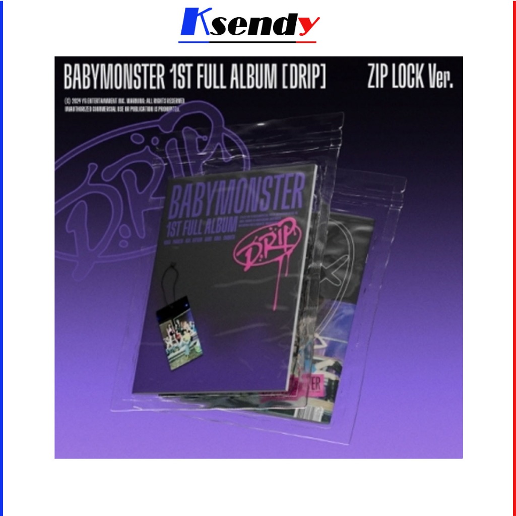 BABYMONSTER [ DRIP ] 1st FULL ALBUM ( ZIP LOCK Ver. ) | Shopee Singapore