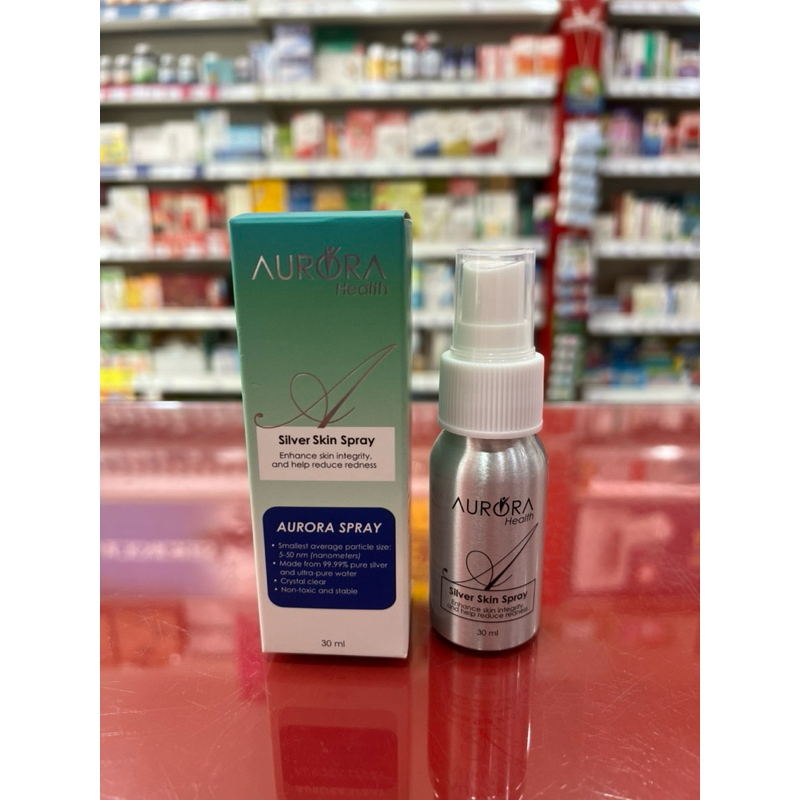 Aurora silver skin spray 30ml For Wounds, Burns, Blisters, Cuts ...