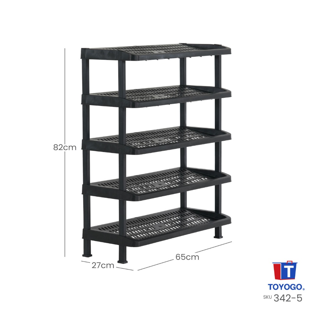 Toyogo 342-5 KT Plastic Shoe Rack (5 - 6 Tier) | Shopee Singapore