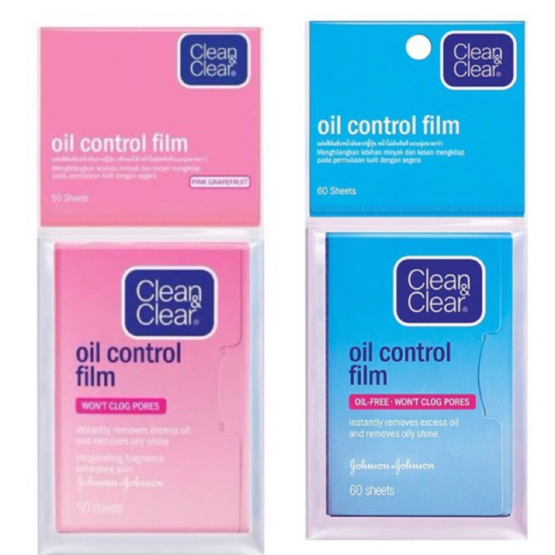 [BEST SELLER] Clean & Clear Oil Control Film | 60s Blue | 50s Pink ...