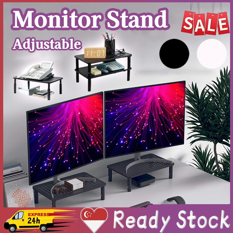 SG-Stock Monitor Stand Computer Stand Metal Mesh Platform Heat ...