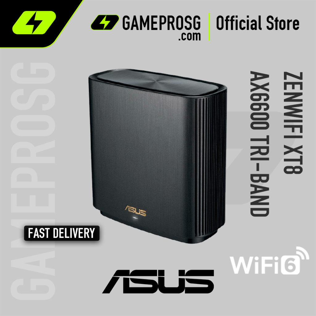ASUS XT8 (AX6600) 1-Pack Whole-Home Tri-band Mesh WiFi 6,Coverage up to ...
