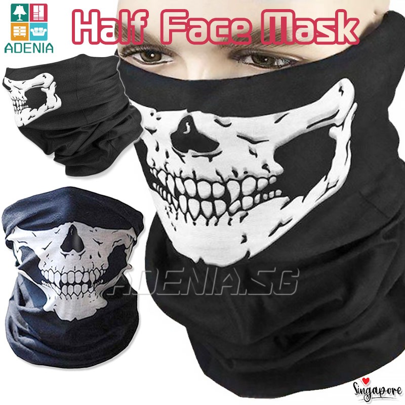 【SG】Breathable Face Masks Skull Mask Seamless Balaclava Mask Headwear ...