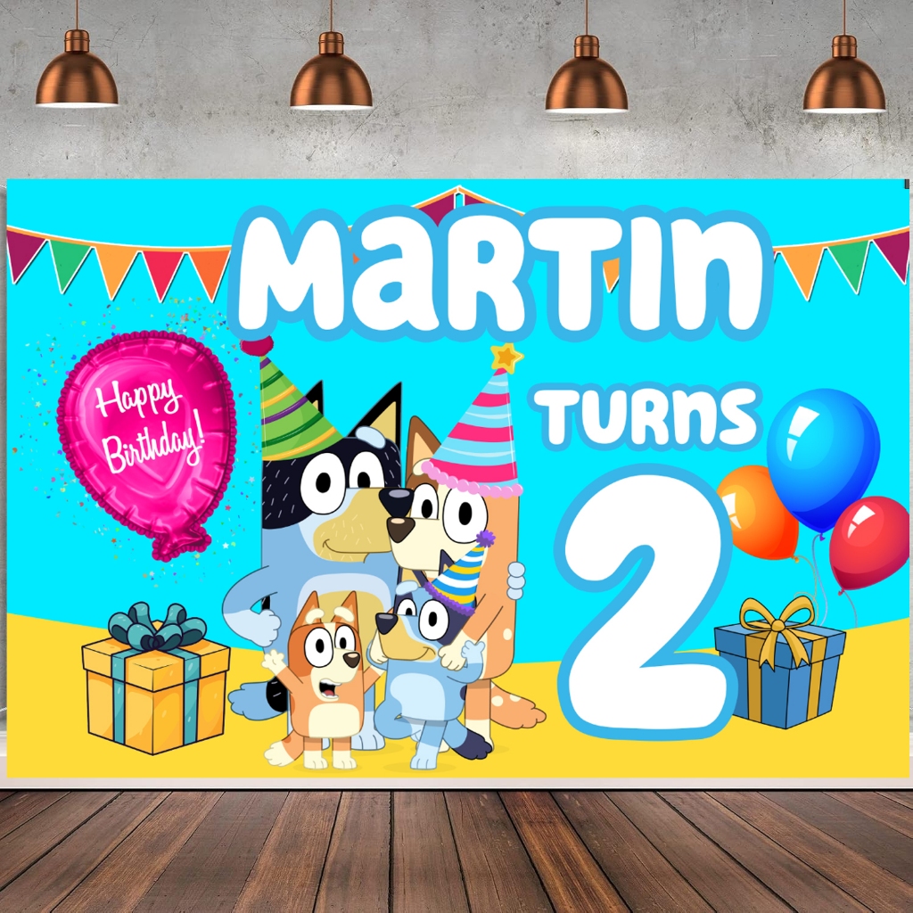 [SINGAPORE SELLER] Bluey Birthday Banner / Birthday Backdrop - Bluey ...