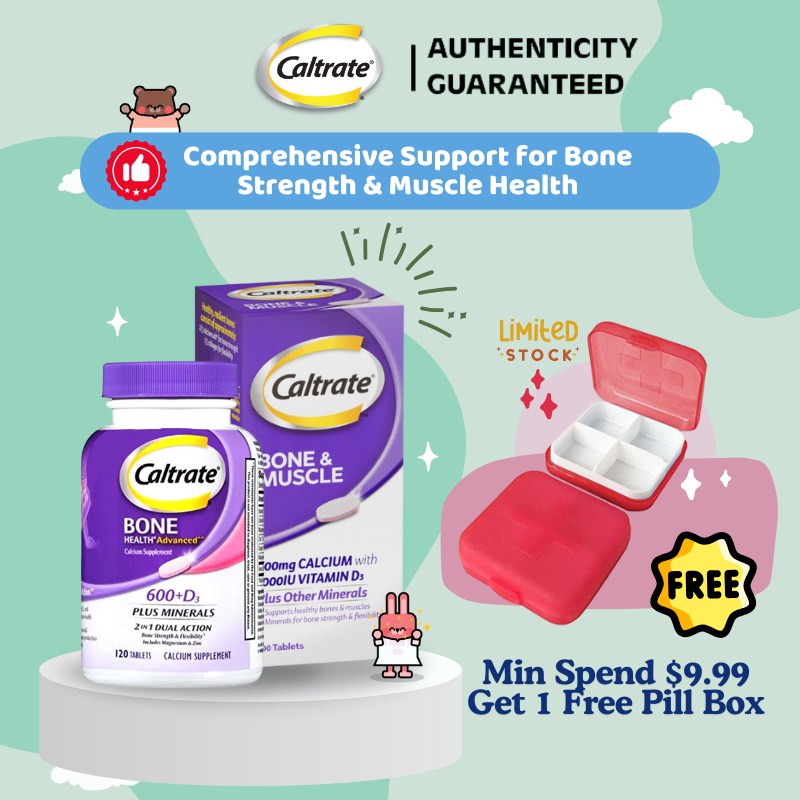 Caltrate Bone Health Advanced120 Tablets | Vitamin D | Bone Muscle 50 ...