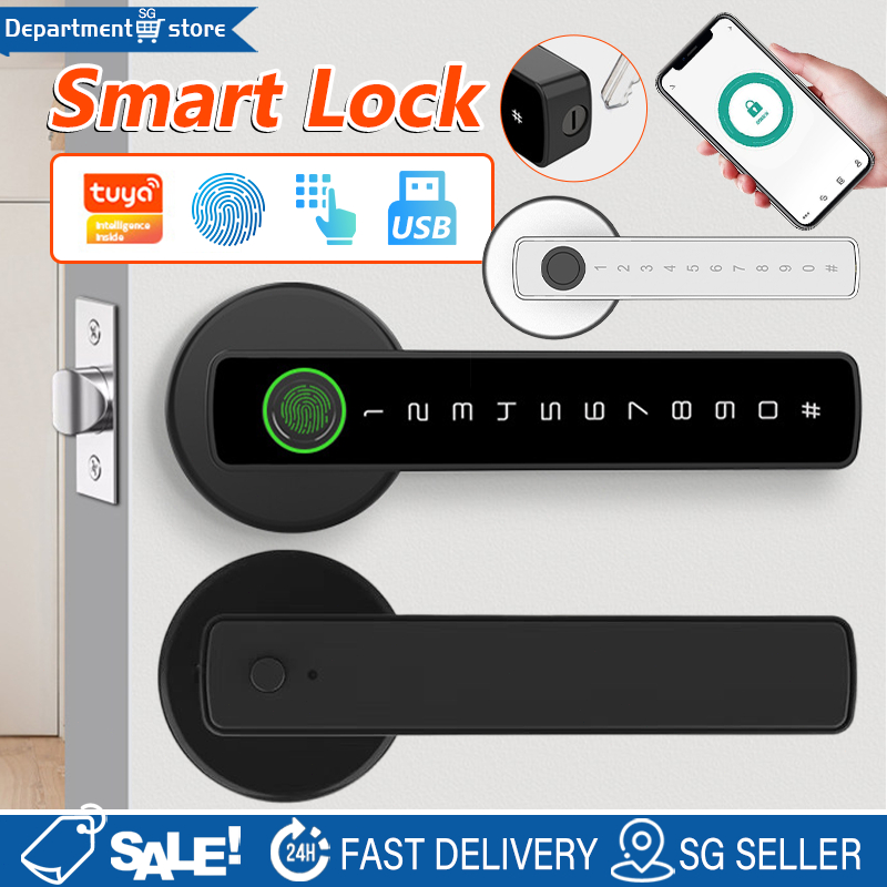 [SG Ready Stock] Digital Lock Fingerprint Door Lock Electronic ...