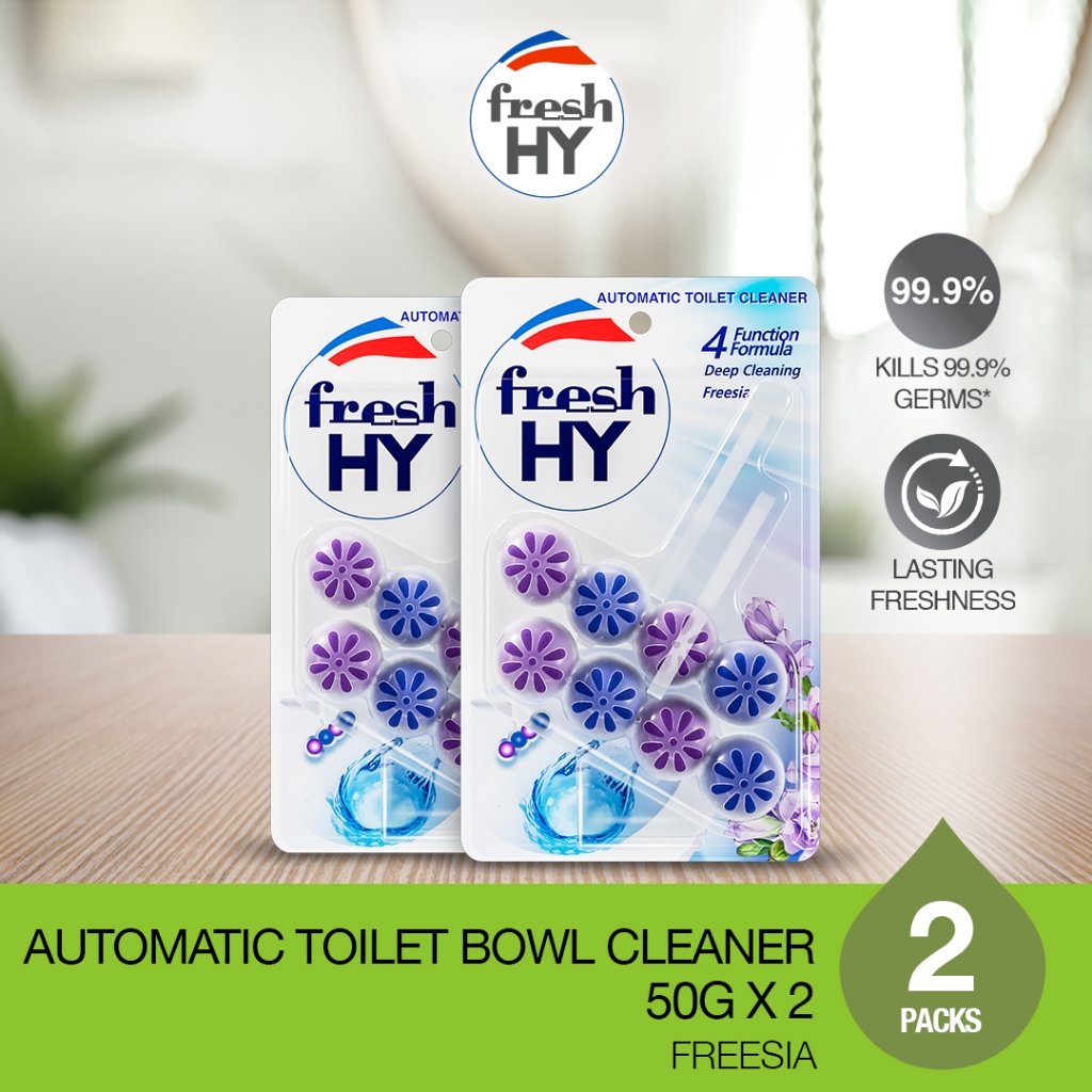 Fresh HY Automatic Toilet Cleaner 50g x 4 (2 sets) | Shopee Singapore