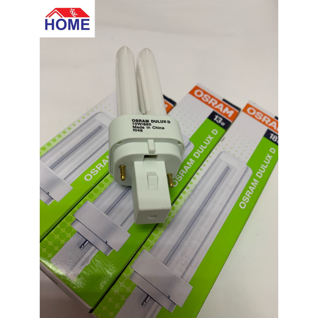 [4pcs] Osram Light Tube Dulux D PLC 2-pin Energy Saving Light Bulb | Shopee Singapore